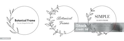 Set Of Botanical Frames Stock Illustration Download Image Now