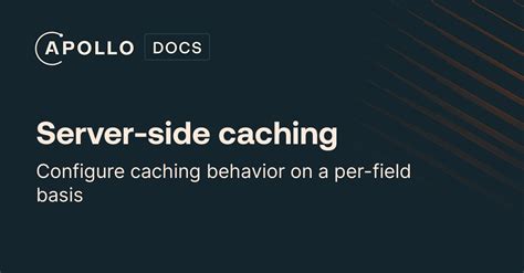 server side caching apollo graphql docs