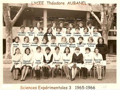 Photo De Classe Sciences Expérimentales 3 1965 1966 De 1965 Lycée