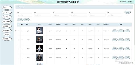Javaphpnodejspython基于vue的寻人启事平台【2024年毕设】 Csdn博客