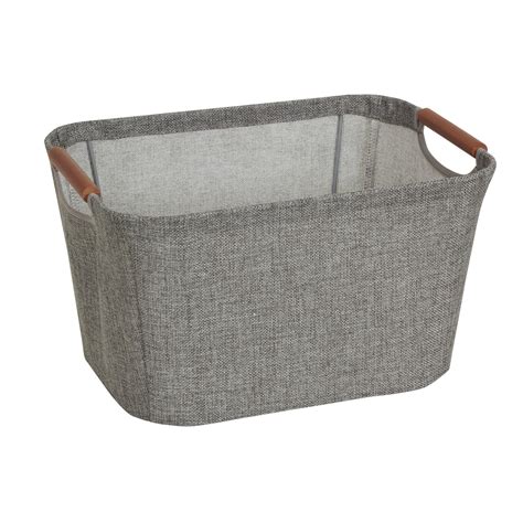 Household Essentials Tapered Storage Bin With Wood Handle And Reviews