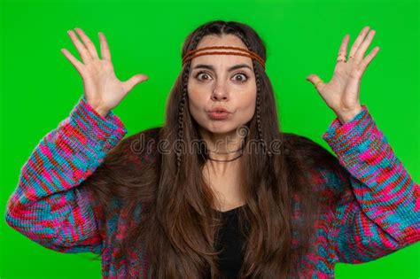 Excited Amazed Woman Showing Head Explosion Looking Worried Shocked