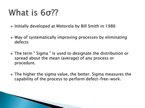 Six Sigma Process Capability Pptx