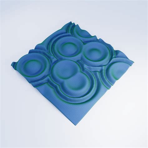 3d Acoustic Diffusor Parametric Wall Panel 02 Turbosquid 2079370