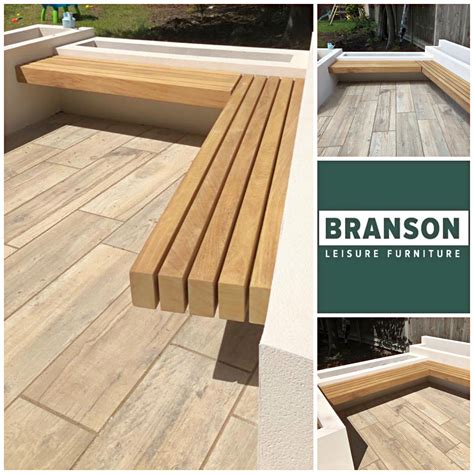 Bespoke Floating Bench In London Wooden Outdoor Furniture Uk