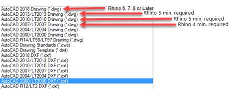 Why Does My Dwg Dxf Not Open In Rhino [mcneel Wiki]