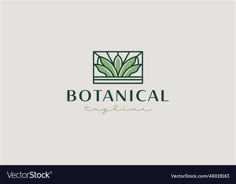 Leaf Flower Tree Monoline Universal Creative Vector Image