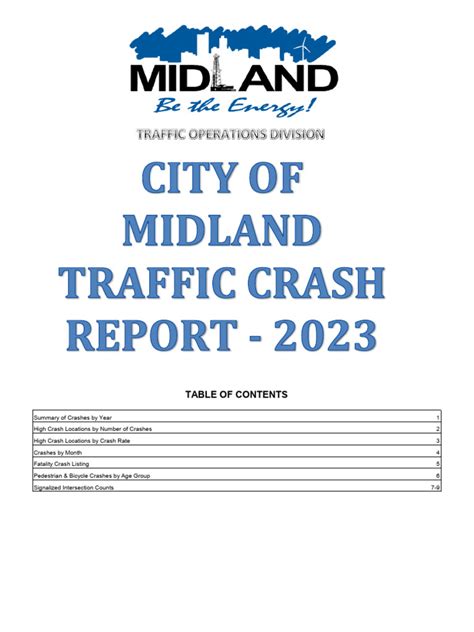 Traffic Crash Report 2023 Download Free Pdf Transport