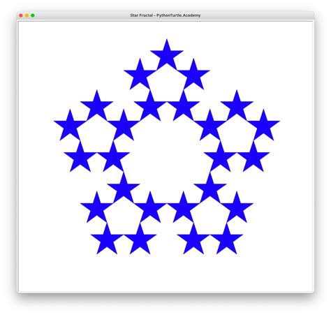 Star Fractal With Python And Turtle Tutorial And Source Code Python And Turtle