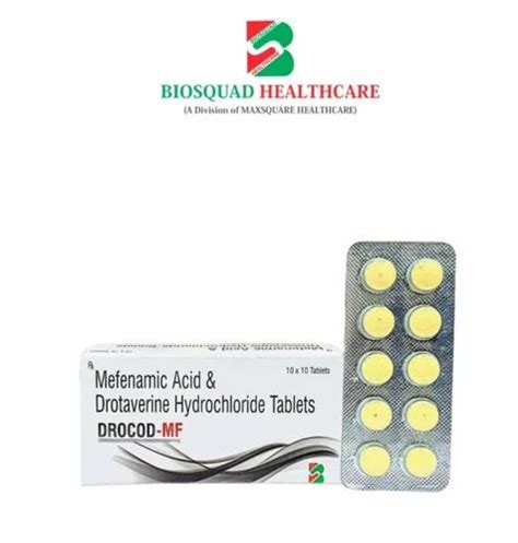 Drocod MF Mefenamic Acid Dicyclomine Hydrochloride Tablet 10 10