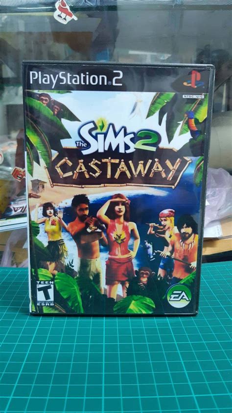 แผ่นเกมส์ The Sims 2 Castaway มีปกพร้อมกล่อง ของเครื่อง Play Station2