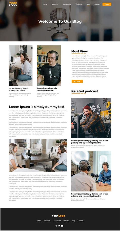 Entry 27 By Sk1354607 For Minimal Blog Design Freelancer