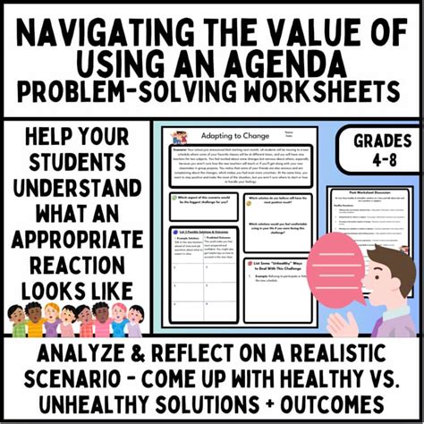 Navigating The Value Of Using An Agenda Sel Problem Solving Worksheets