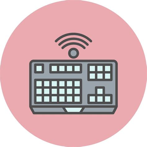 wireless keyboard vector icon 16485661 vector art at vecteezy