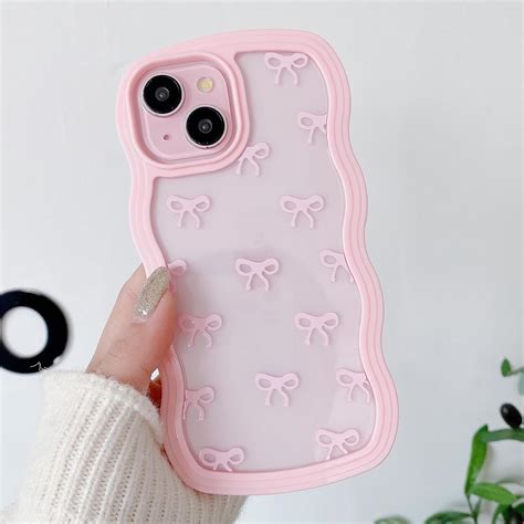 Qltypri Bow Case For Iphone 13iphone 14 Clear Cute Ribbon Bow Phone