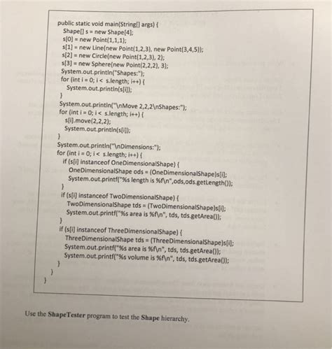 Solved 1 Write An Inheritance Hierarchy For Classes Of