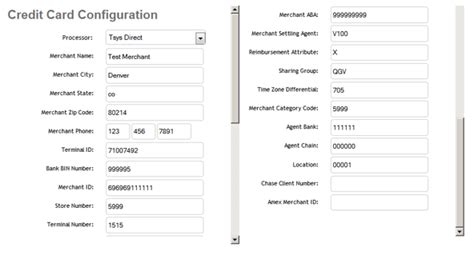 Configuring Tsys Direct Processing