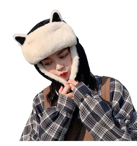 Womens Autumn And Winter Cycling Windproof And Cold Proof Cartoon Hat