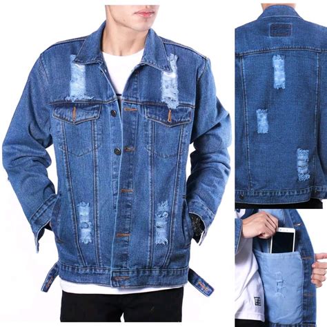 Jual DIJUAL Jaket Jeans Sobek Jaket Jeans Premium Jaket Jeans Cowok Shopee Indonesia