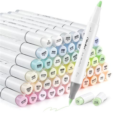 Buy Ohuhupastel Alcohol Brush Markers 48 Pastel Colors Of Honolulu