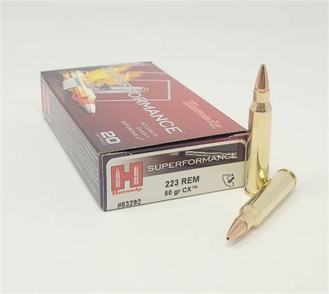 Hornady 223 Remington Superformance Ammunition H832744 55 Gain Copper