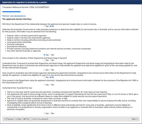 Application For Migration To Australia By A Partner Form Guide