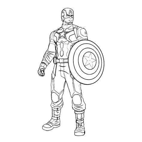 Captain America Ausmalbilder Malvorlagen 100 KOSTENLOS