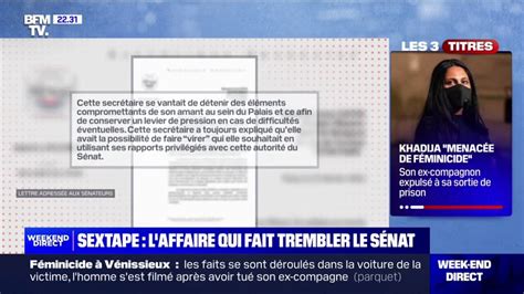 Sextape Laffaire Qui Fait Trembler Le Sénat