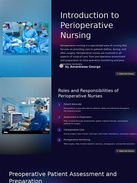 Introduction To Perioperative Nursing Pdf Surgery Perioperative