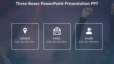 Three Boxes Powerpoint Presentation Ppt 100 Editable Pptx