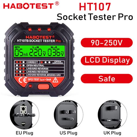 Electric Socket Tester Habotest Ht Pro Socket Tester Voltage Test