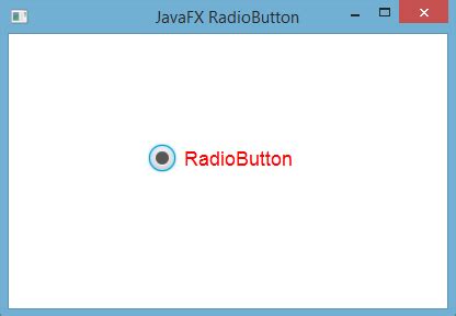 طريقة تغيير حجم و لون خط الـ RadioButton في JavaFX