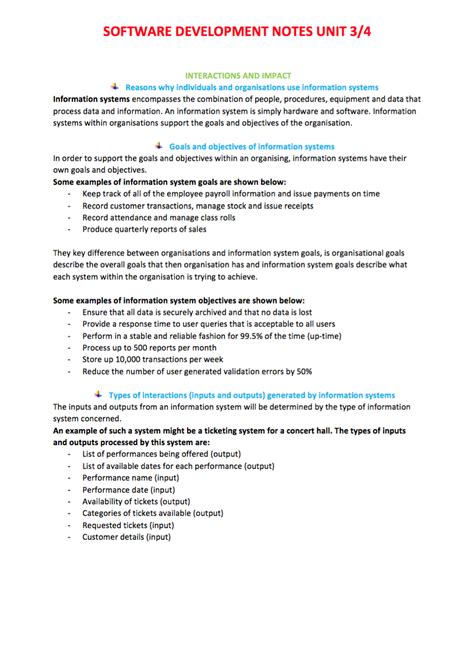 VCE Software Development Notes 2016 NoteXchange