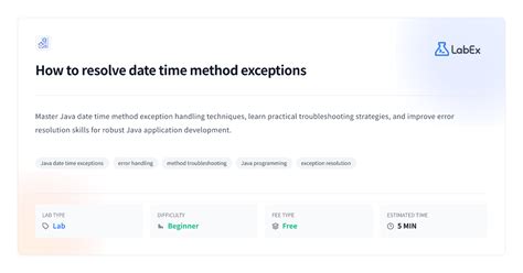 How To Resolve Date Time Method Exceptions Labex