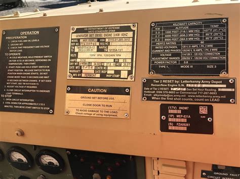 Military Mep 831a Diesel Generator 3kw 60hz 2004 Tactical Quiet Only 5 5 Hours