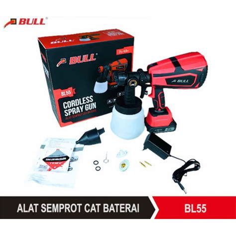 Jual Alat Semprot Cat Baterai Cordless Spray Gun Bull Kota Medan