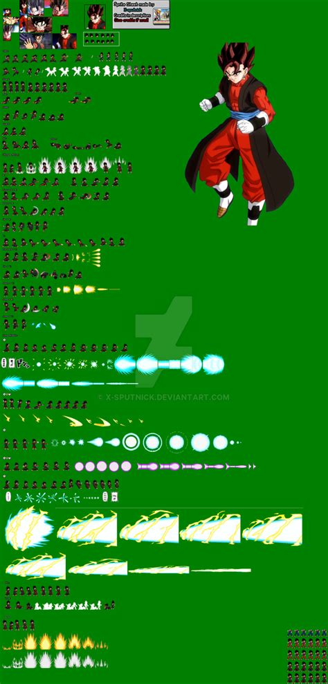 Xeno Vegito Jus Sprite Sheet Completed By X Sputnick On Deviantart