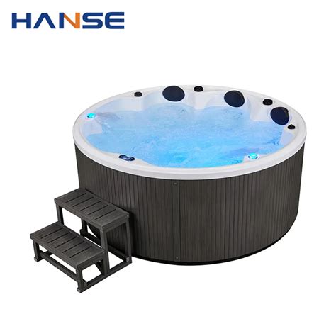 7 Person Acrylic Round Hot Tub Whirlpool Outdoor Spa Tubs With 140 Soothing Air Jets Insulating