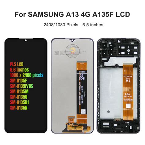 Replacement Lcd Display Touch Screen With Frame For Samsung Galaxy A13
