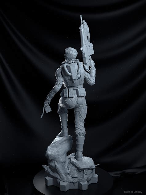 Kait Diaz Gears Of War 5 Statue Zbrushcentral