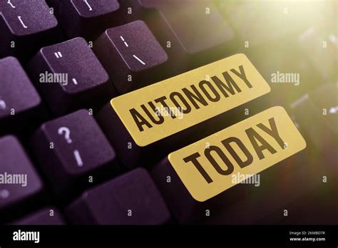 Writing Displaying Text Autonomy Word Written On Vehicle That Can Guide Itself Without Human