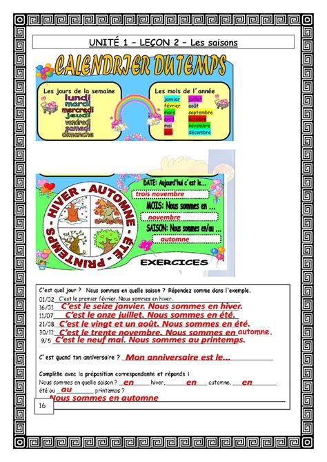 Le français du Siècle CORRIGÉS DU CAHIER º ESO