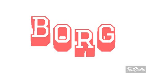 Borg Name Animated  Logo Designs
