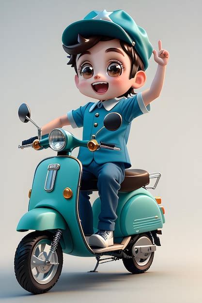Premium Ai Image Poly Clay Crazy And Adorable Boy