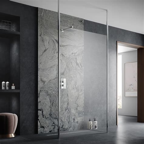 Hudson Reed Walk Through 1000mm Wetroom Shower Screen And Ceiling Posts