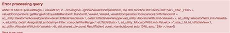 Strange Assert Failed Valueidbegin
