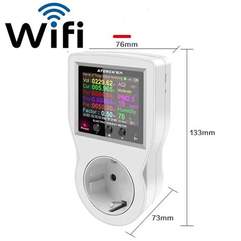 Розумний Ватметр Енергомір Intertek S1wi Fi Багатофункційний лічильник