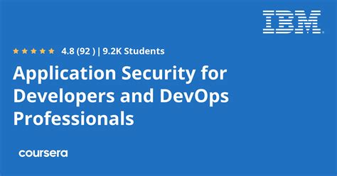 application security for developers and devops professionals coursera