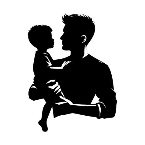 Premium Vector Father And Son Vector Icon Illustration Concept