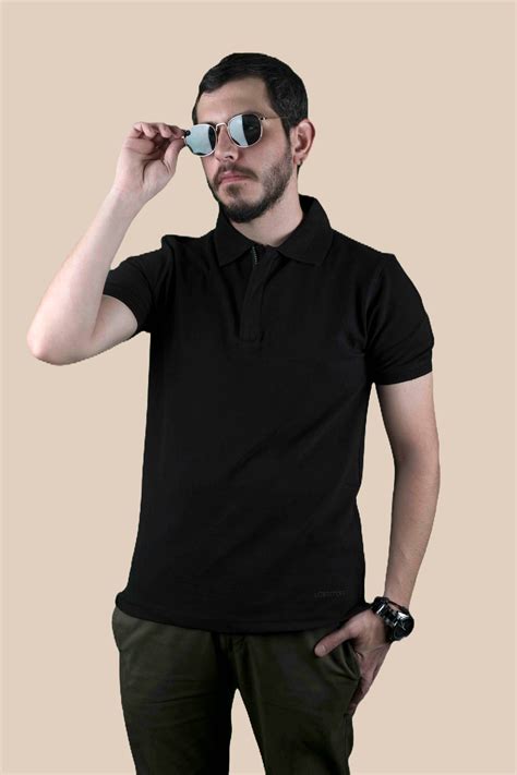 Black Zipper Technical Polo Labscraft